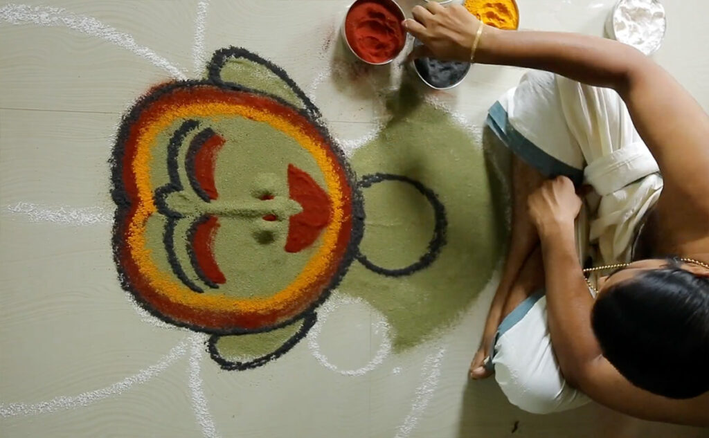 Kalamezhuthu Pattu – A Divinely Floor Art of Kerala