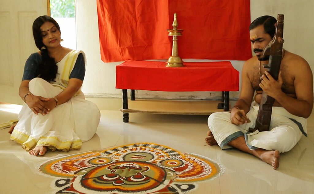 Kalamezhuthu Pattu – A Divinely Floor Art of Kerala